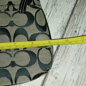 Coach | Bags | Coach Black Gray Signature Stripe Large Wristlet | Poshmark